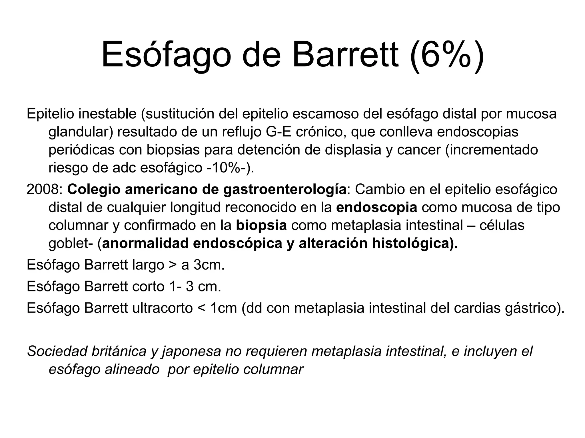 Esofago barrett (m. viciana) | PPT