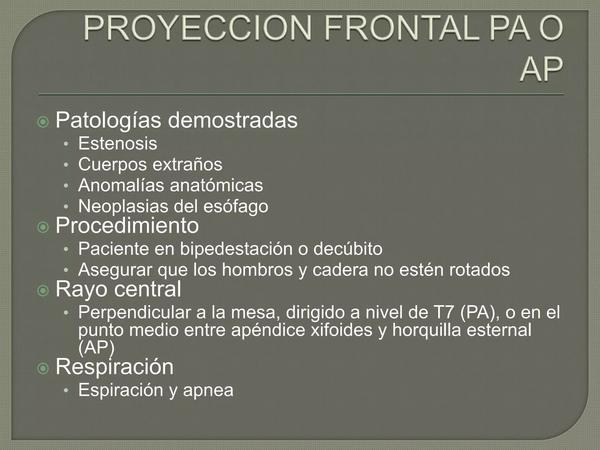 Esofagograma y Anatomía (Radiología Convencional) | PPTX