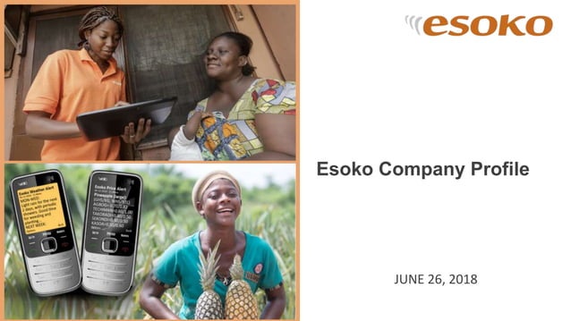 Esoko company overview 2018 | PPT
