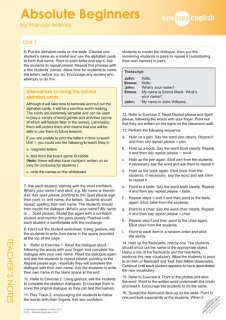 Esol-absolute-beginners unit-1-roman | PDF