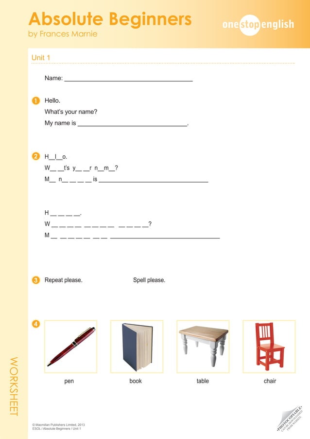 Esol-absolute-beginners unit-1-roman | PDF