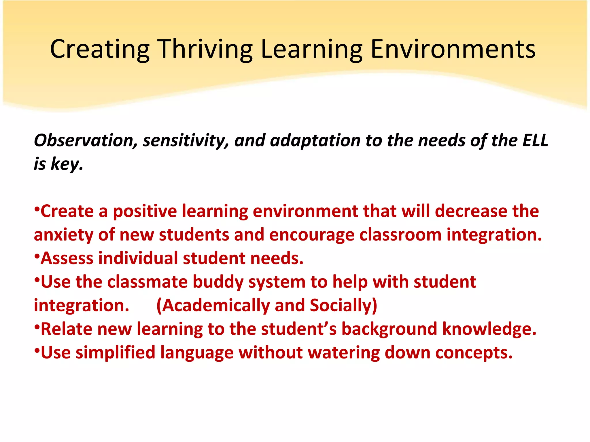 ESOL Differentiated Instruction Presentation | PPT