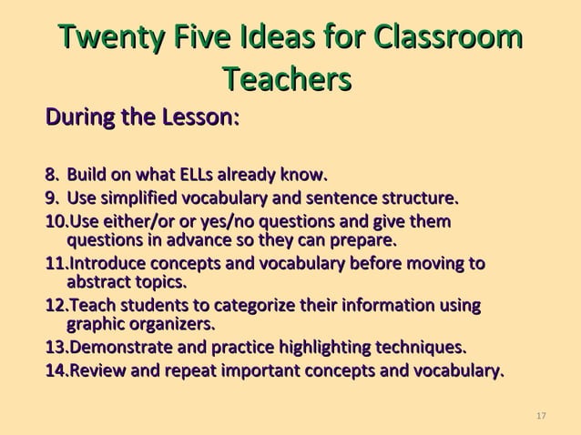 ESOL Differentiated Instruction Presentation | PPT