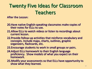 ESOL Differentiated Instruction Presentation | PPT