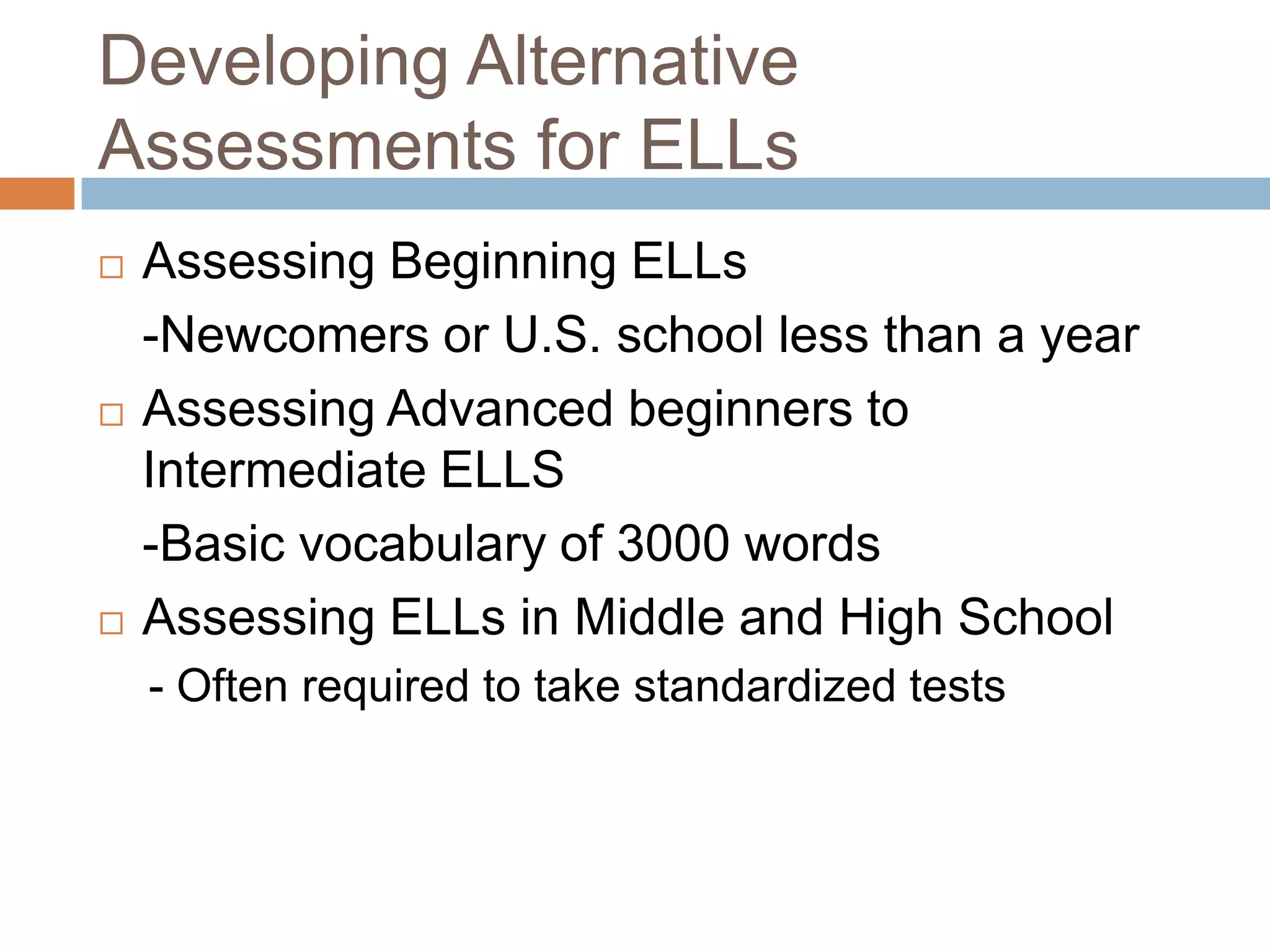 Esol class presentation | PPTX | Educational Assessment | Education