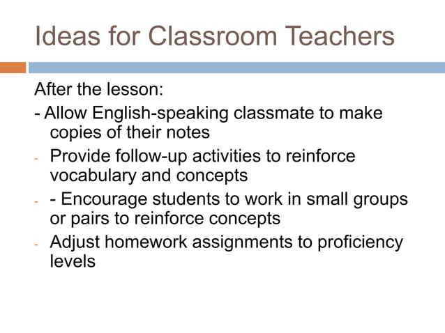 Esol class presentation | PPTX | Educational Assessment | Education