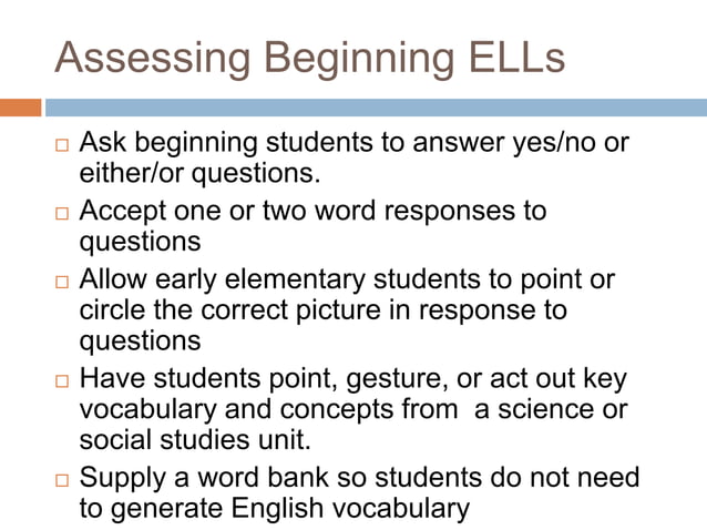 Esol class presentation | PPTX | Educational Assessment | Education