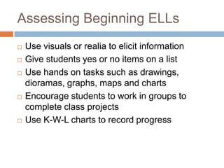 Esol class presentation | PPTX | Educational Assessment | Education