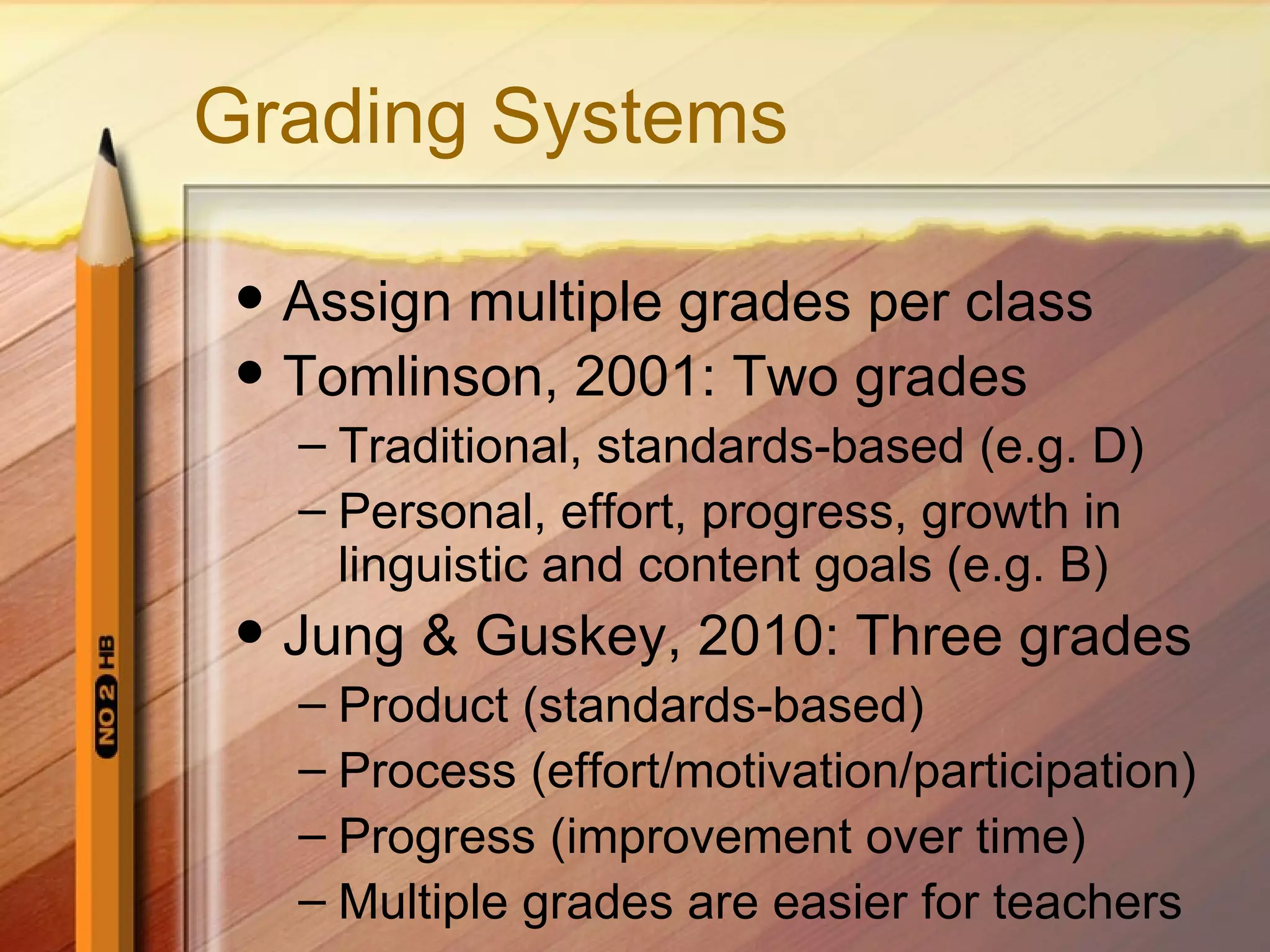 A? B? C? Assigning Meaningful Grades for ELLs | PPT
