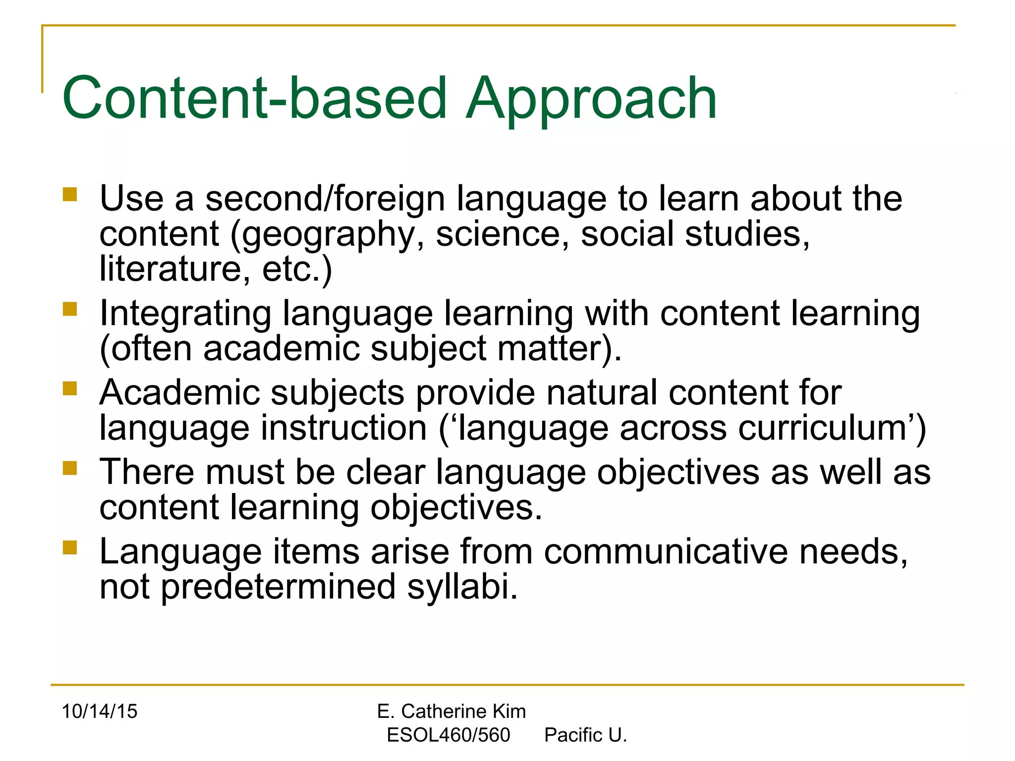 Esol methods 2 | PPT | Education