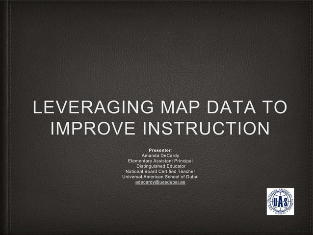 Leveraging MAP Data to Improve Instruction | PPTX