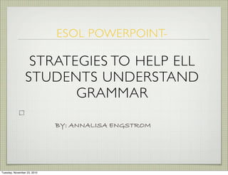 Esol powerpoint | PPT | Free Download