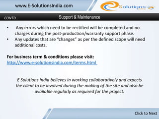E-Commerce Website Designing Proposal Form E solutions india | PPT