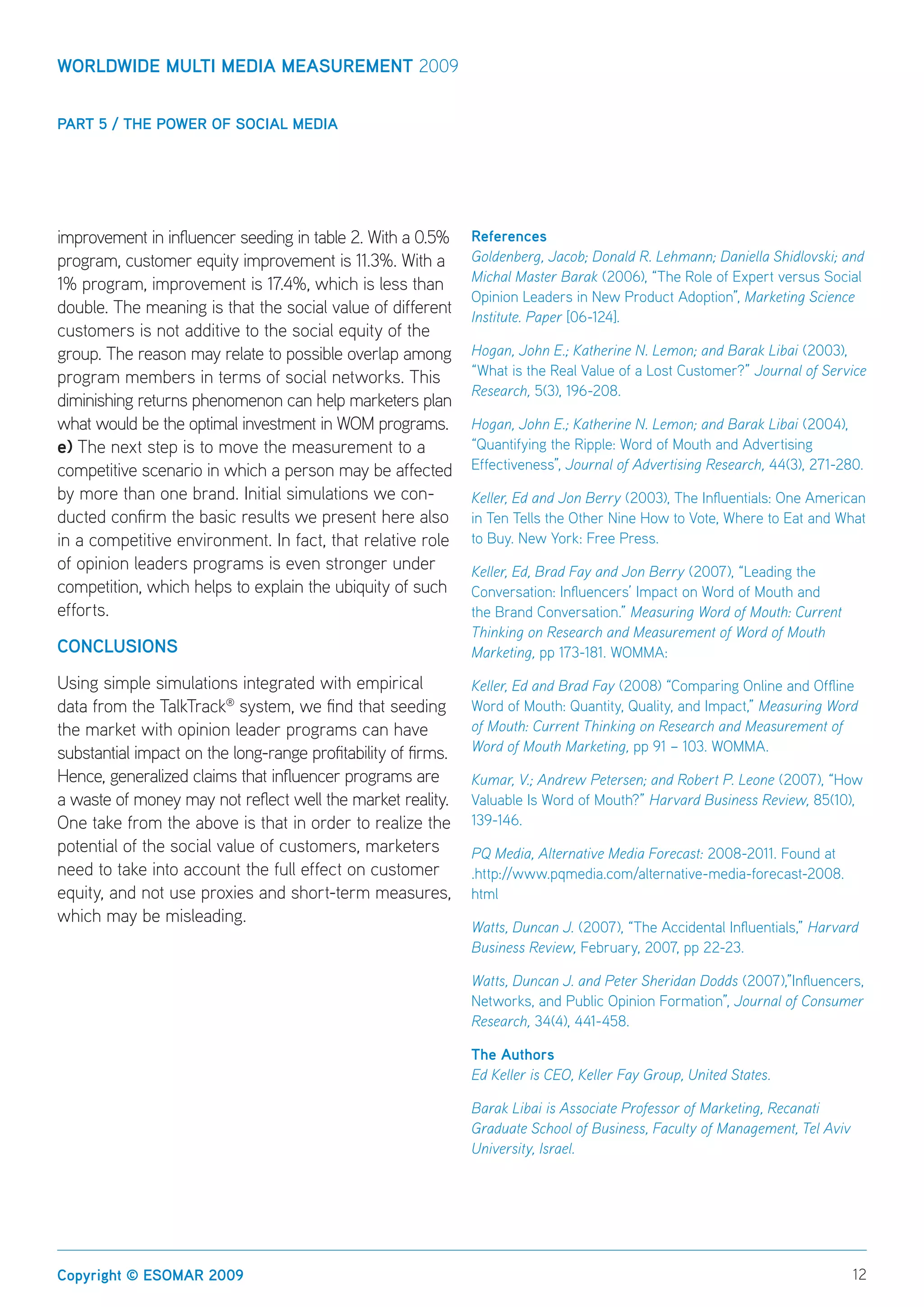 A Holistic Approach to the Measurement of WOM | PDF