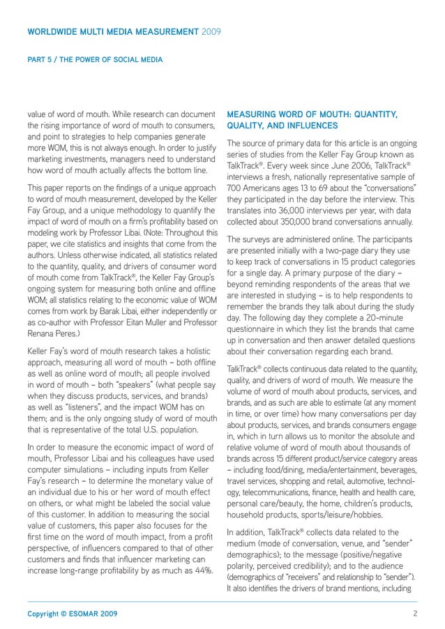 A Holistic Approach to the Measurement of WOM | PDF | Advertising ...