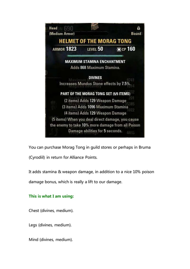 ESO Nightblade Archer Assassin Build | PDF