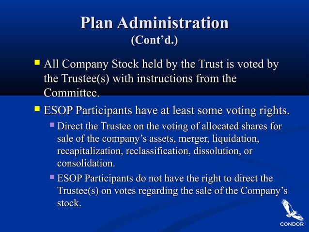 ESOP101 | PPT | Government Support and Welfare | Financial Assistance