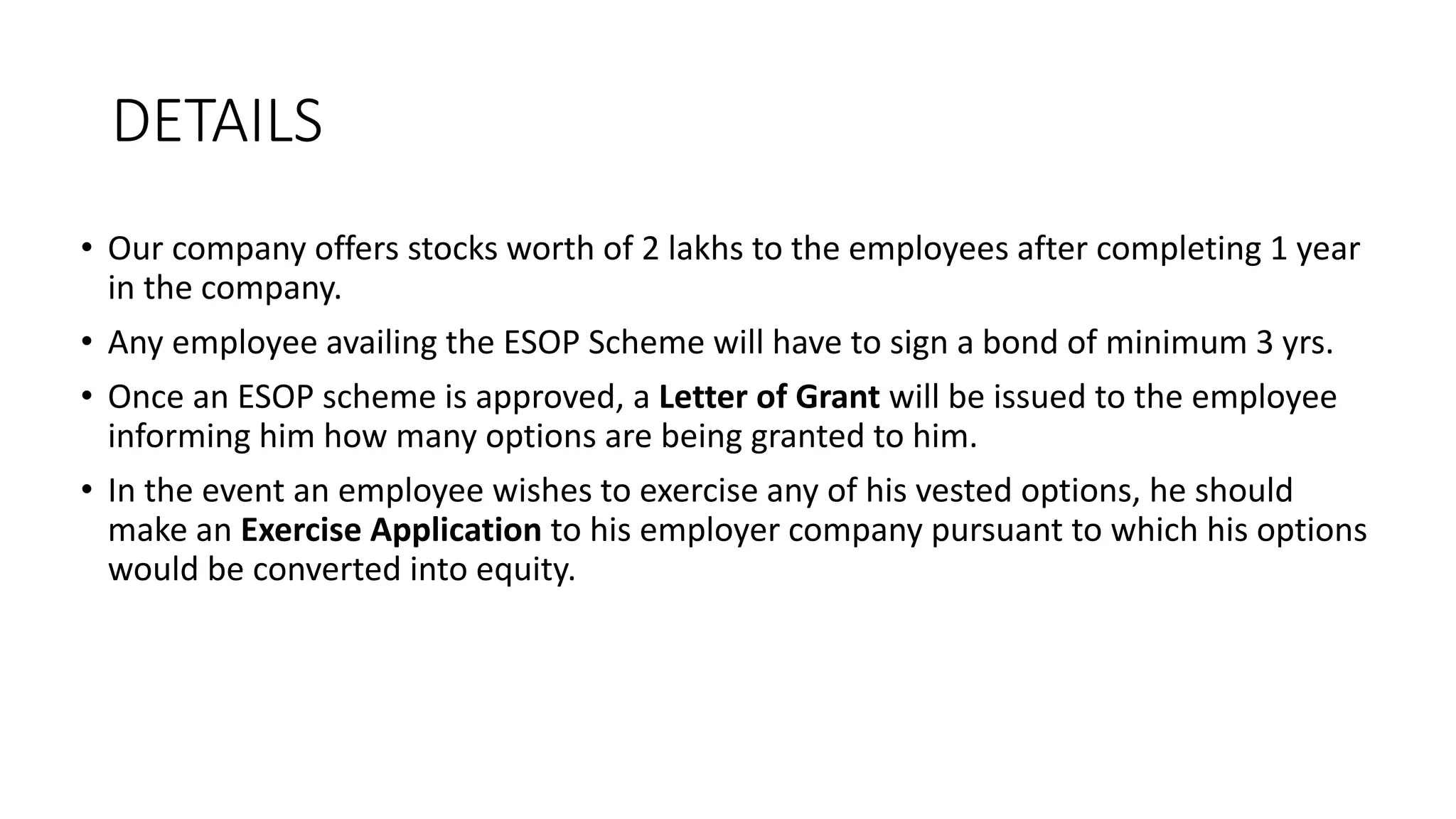ESOP BENEFITS | PPTX