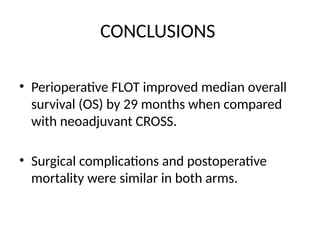 ESOPEC TRIAL IN CARCINOMA STOMACH JOURNAL CLUB | PPTX