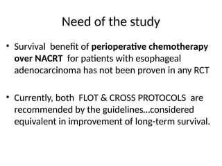 ESOPEC TRIAL IN CARCINOMA STOMACH JOURNAL CLUB | PPTX