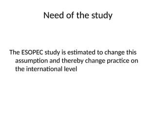 ESOPEC TRIAL IN CARCINOMA STOMACH JOURNAL CLUB | PPTX
