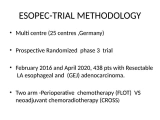 ESOPEC TRIAL IN CARCINOMA STOMACH JOURNAL CLUB | PPTX