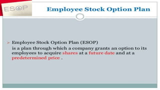 Employee Stock Option Plan - ESOP | PPTX