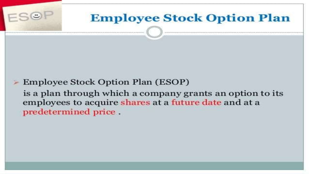 Employee Stock Option Plan - ESOP | PPT