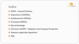 ESOP for young entrepreneur(s) | PPT