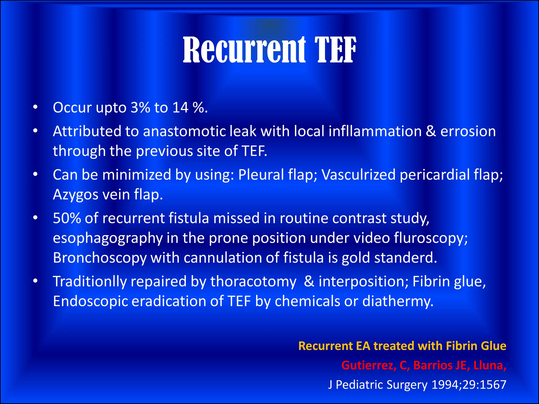 Esophageal atresia & tracheoesophageal fistula | PDF