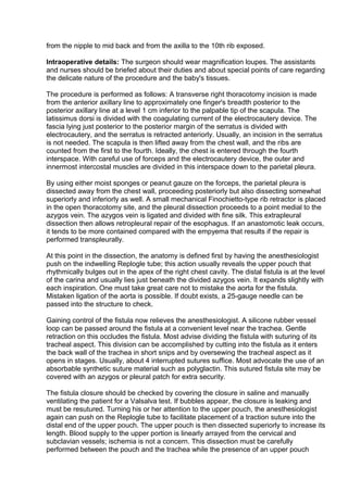 Esophageal atresia with or without tracheoesophageal fistula | DOC