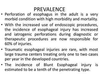 Esophageal injury | PPTX