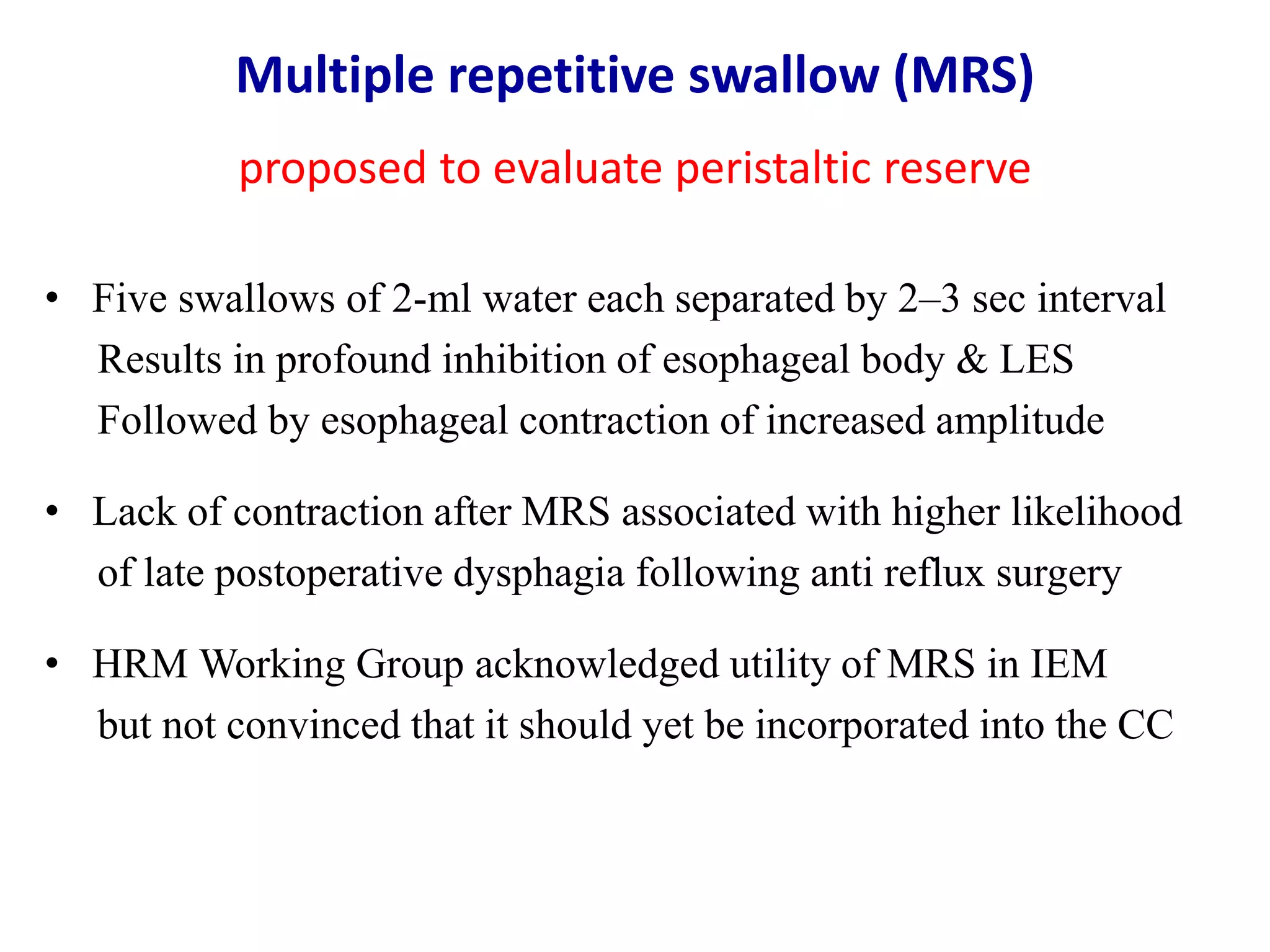 Esophageal motility disorders in Chicago classification v3.0 | PPTX
