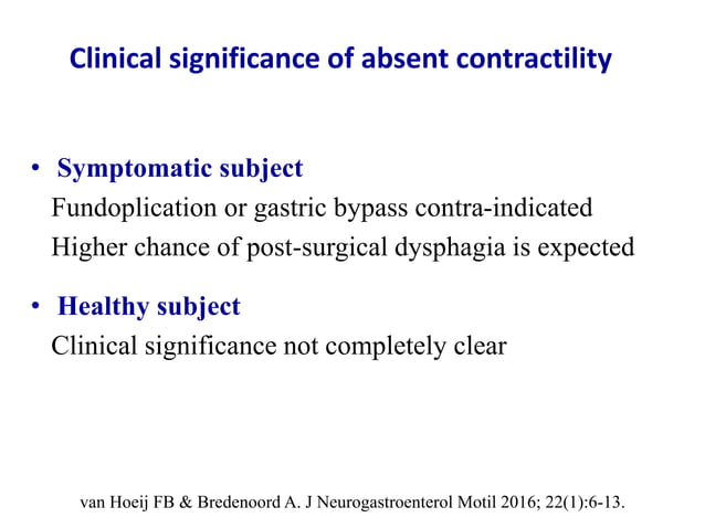 Esophageal motility disorders in Chicago classification v3.0 | PPT