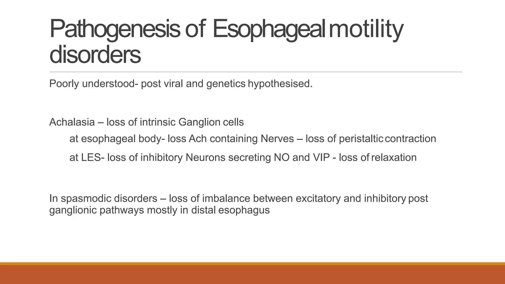 Esophageal motility disorders | PPTX