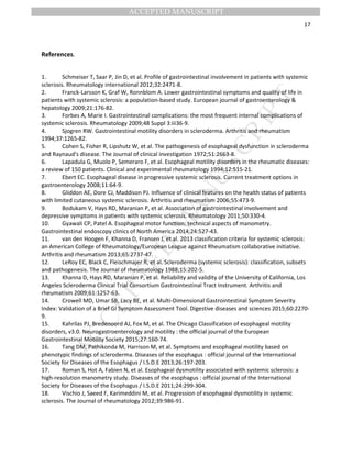 Esophageal motor abnormalities in patients with scleroderma ...