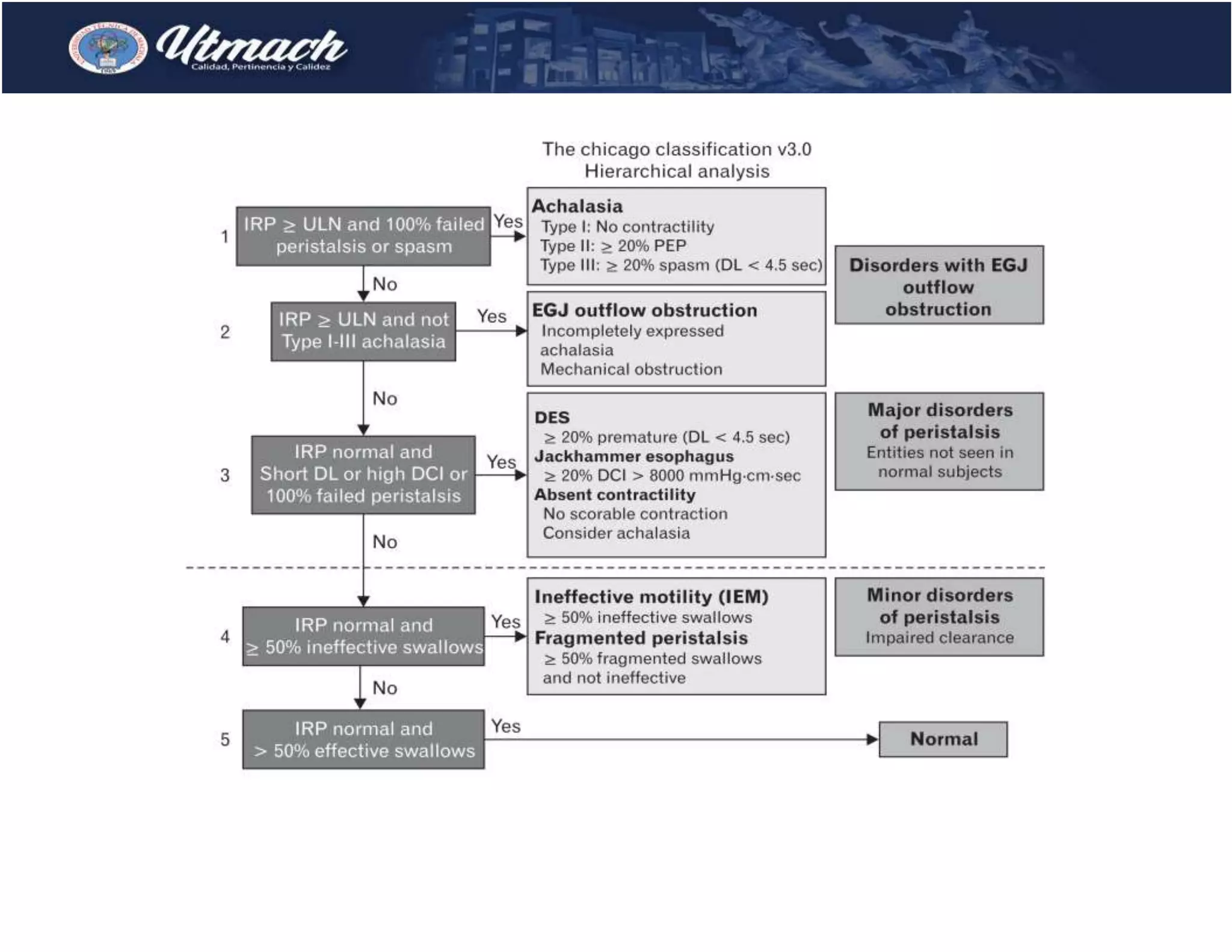 Esophageal motor disorders algorithm | PPT