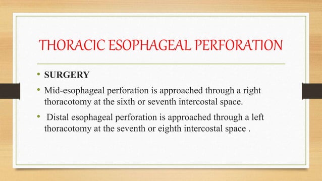 Esophageal perforation.pptx | Digestive Disorders | Diseases and Conditions
