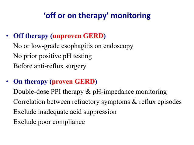 Esophageal pH monitoring in pediatrics | PPTX