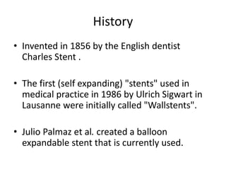 Esophageal stent | PPTX