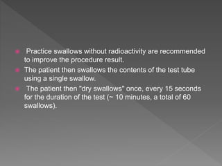 Esophageal transit imaging | PPTX