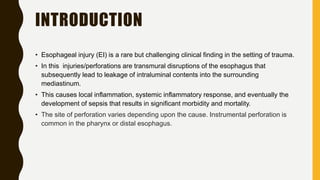 Esophageal trauma | PPTX