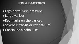 Esophageal varices and its management | PPTX