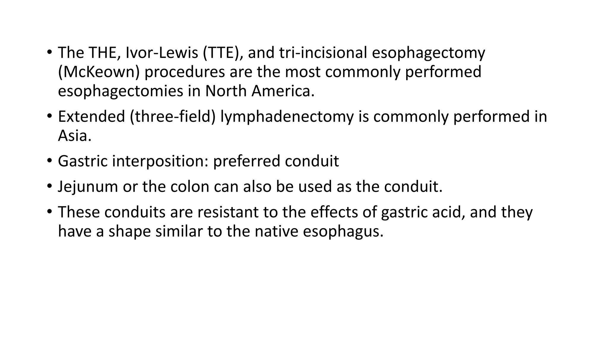 Esophagectomy | PPTX