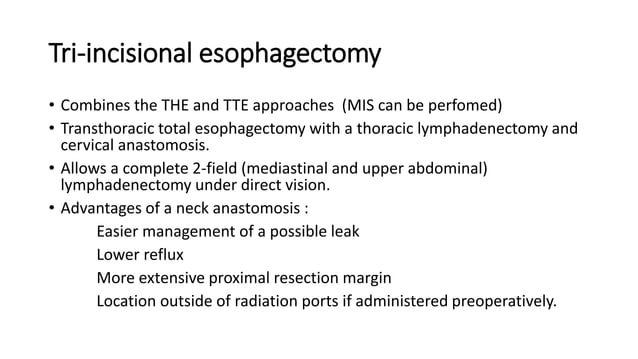 Esophagectomy | PPTX