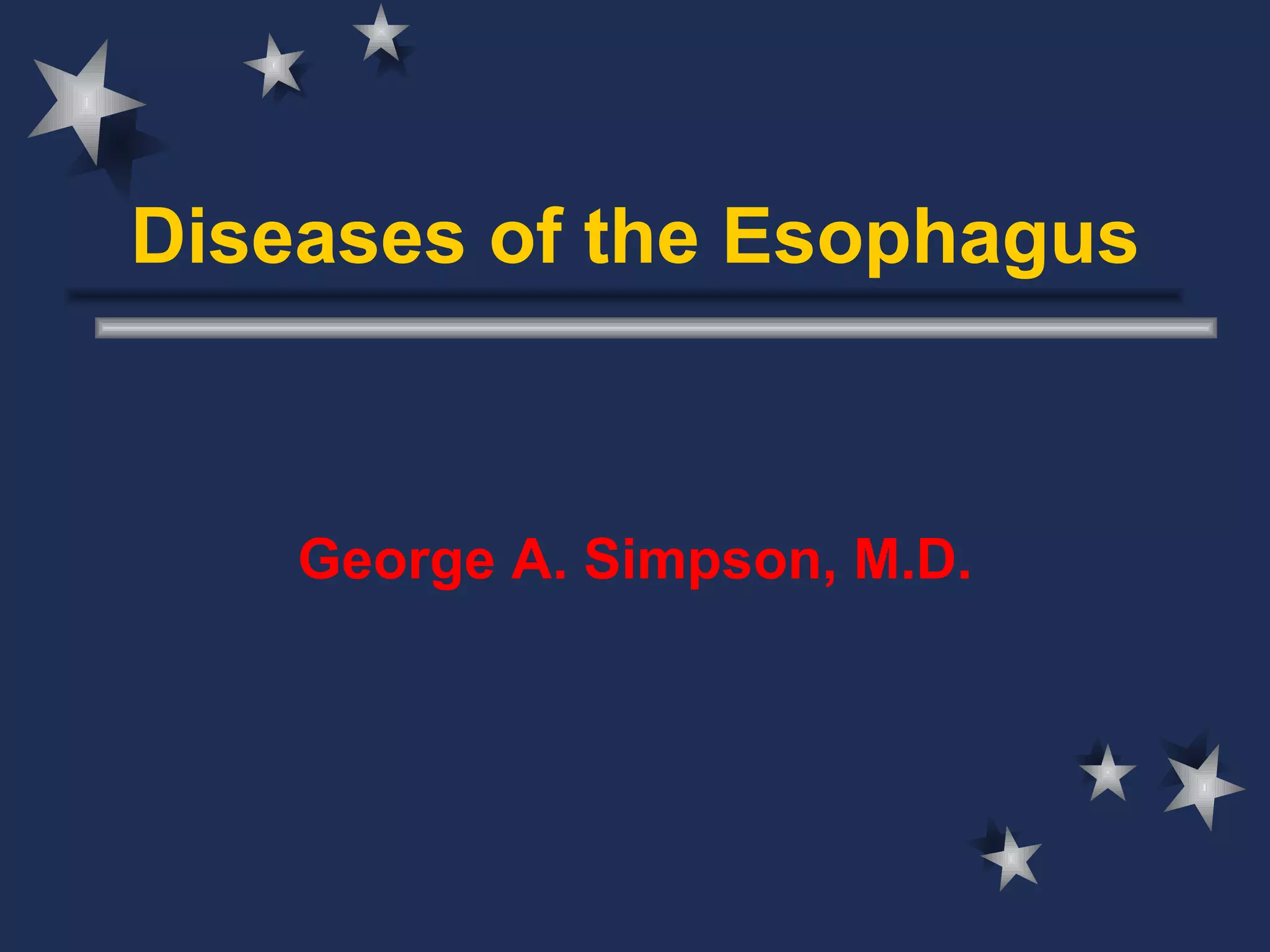 Esophagus Ppt Surgery Lect#2 | PPT