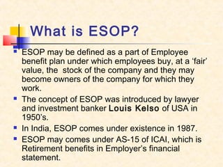 Employee Stock Option Plan | PPT | Free Download