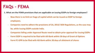 ESOPs LEGAL & PROCEDURAL ASPECTS | PPT