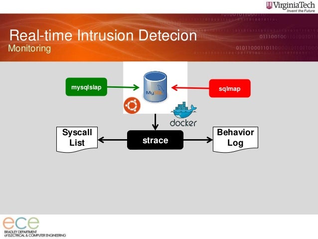 Intrusion Detection System for Applications using Linux Containers