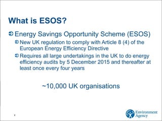 Esos - Energy savings opportunity scheme | PPT